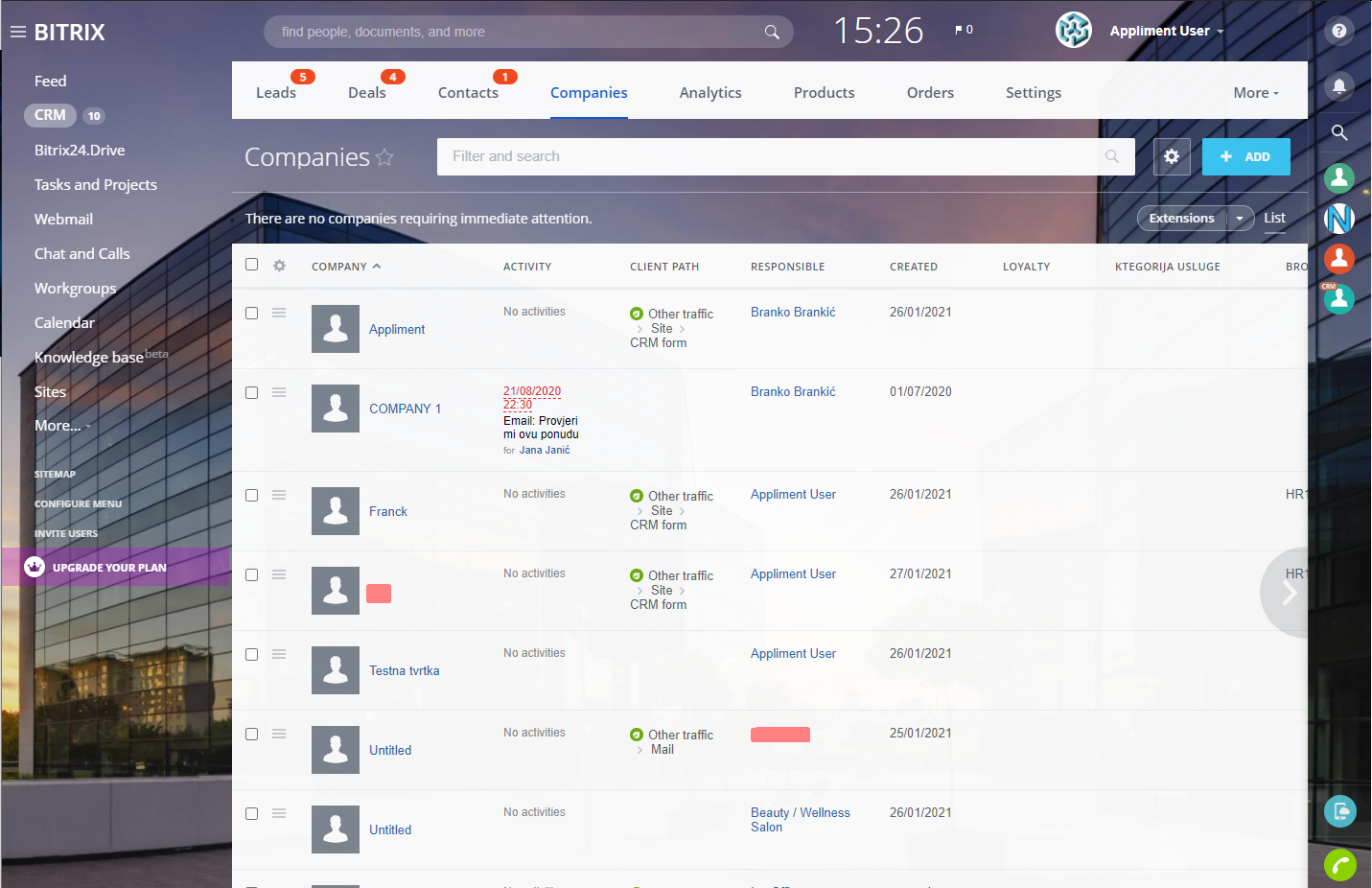 Bitrix24 CRM CRM Appliment Bitrix24 CRM CRM Appliment