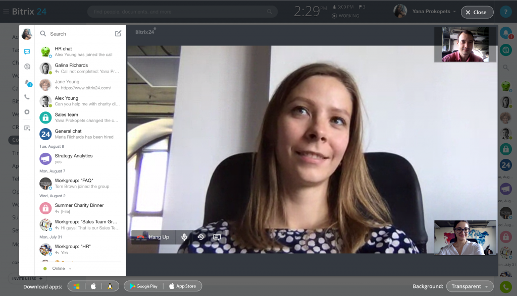 Bitrix24 CRM | Chat und Video | Appliment